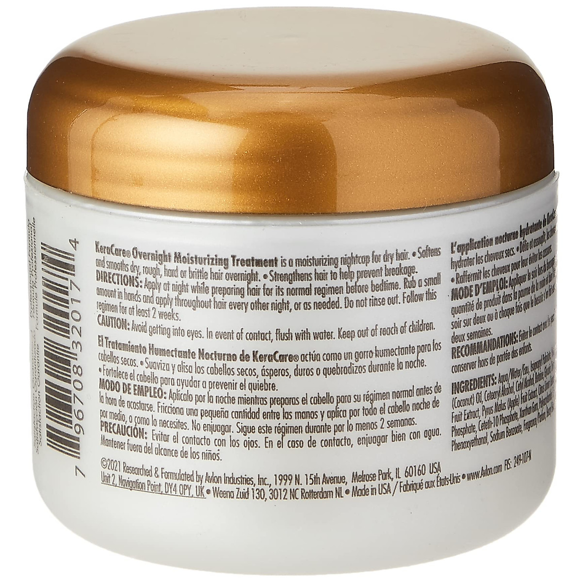 Avlon Keracare Overnight Moisturising Treatment, 4 Ounce