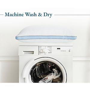 California Design Den Adjustable King Size Bed Pillow - Soft Down Alternative Fill, Adjustable Loft Memory Foam - Cooling Hotel Pillows for Back, Stomach or Side Sleepers - Medium Soft, CertiPUR-US