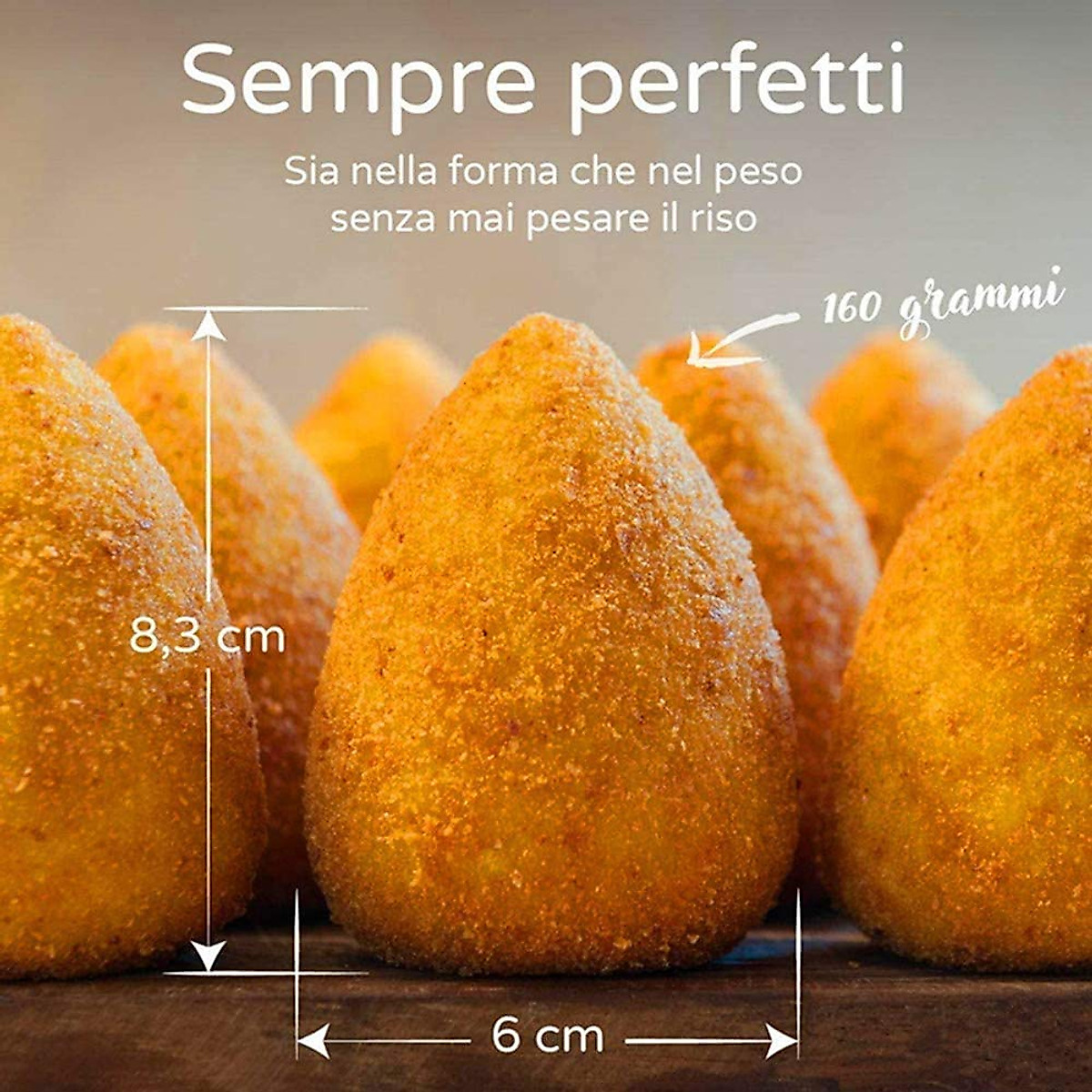 Arancini Maker Mold, DIY Rice Ball Mould for Snack Meatballs Potato Croquettes (Pointed)