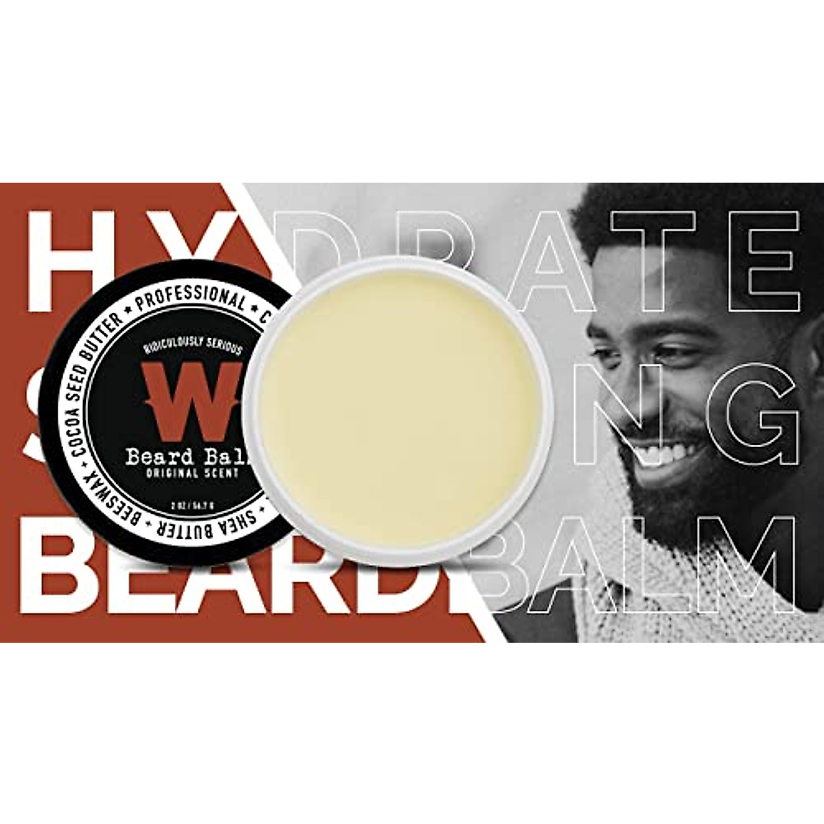 Woodlee’s Beard Balm for Men – Barber Grade Beard Care - Beard Conditioner - Soften & Strengthens Beard - Masculine Scent - Shea Butter - 2 o