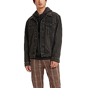 Levi's Men's Trucker Jacket (Also Available in Big & Tall), Blow Away-Black, Medium