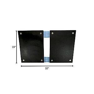 Generic Commercial Four Wheel Dolly Cart 19 in x 32 in 1,200 lbs. Capacity, Black, Brown, 1SFDV2