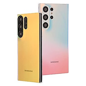 Dosanlues Iridescent Matte Compatible with Samsung Galaxy s23 Ultra Case, [Drop Protection] Translucent Matte Hard PC Back with Soft Silicone Edge Slim Protective