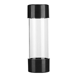 ASHATA Cylinder Water Cooling, 150mm Transparent Fast Cooling Water, G1/4 Thread Heat Exchanger Water Cooling Reservoir Radiator for PC Comp