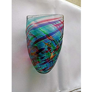 Jewish Wedding Glass to Break - Orange Multi