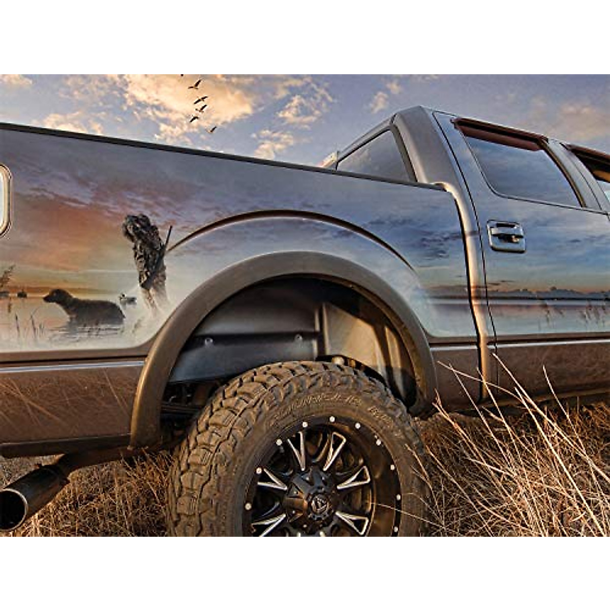 Husky Liners — Rear Wheel Well Guards | Fits 2021-2024 Ford F-150 (Excludes Raptor), Rear Set - Black, 2 pc. | 79161