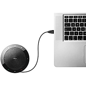 Jabra Speak 510 UC Portable USB & Bluetooth Speakerphone – Easy Setup, Portable Speaker for Holding Meetings Anywhere with Outstanding Sound Quality (510 7510-209)