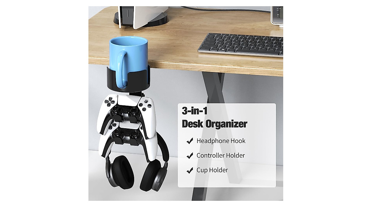 360° Rotating Controller Holder - Organize Your Gaming Desk