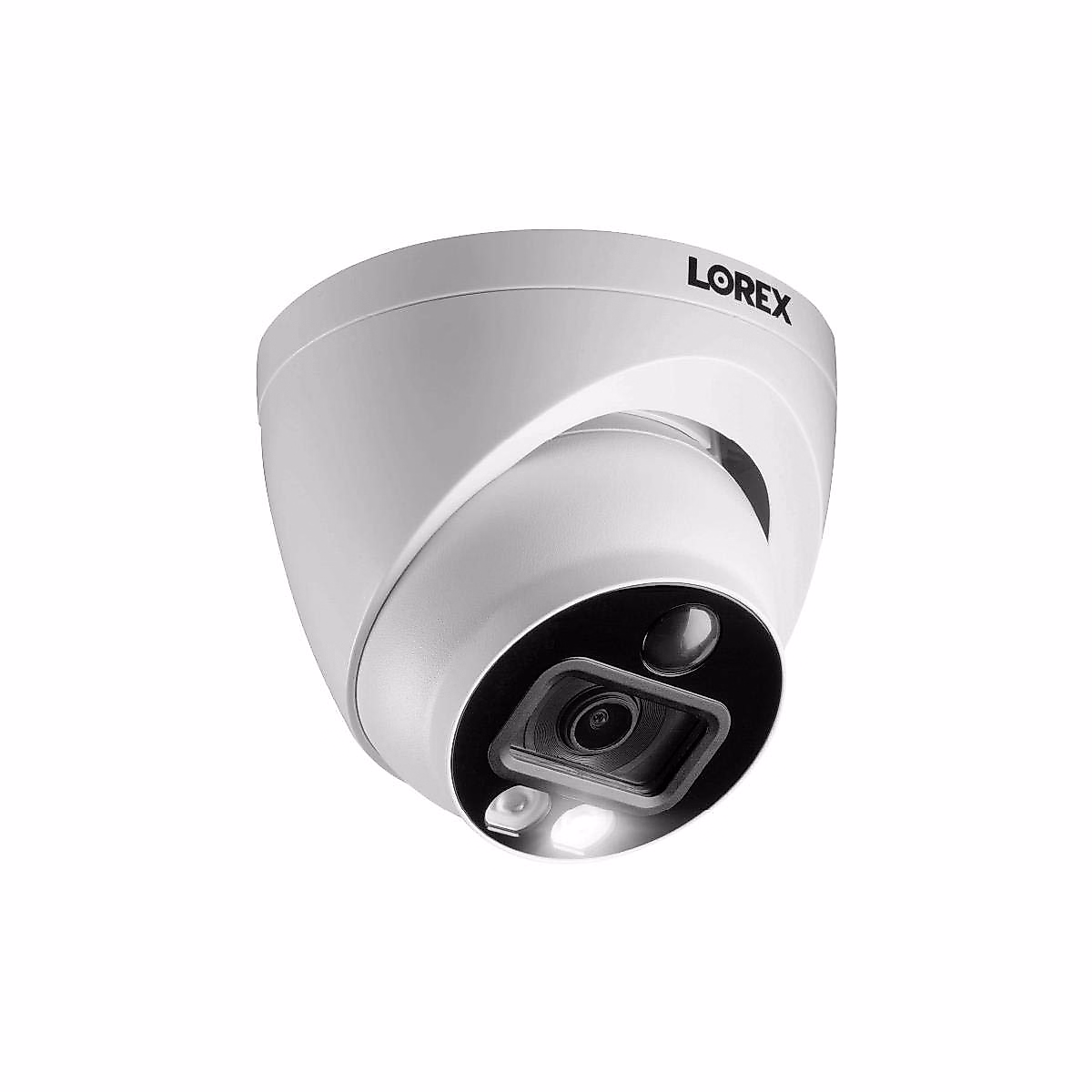 Lorex C241XC Indoor/Outdoor 1080p Analog HD Active Deterrence Dome Security Camera, 120ft Night Vision, 2.8mm, F2.0, IP67, Works with D841, DV900, LHV5100, D241, D231, D441, D861, White