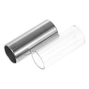 2 Pcs Guitar Slider Banjo Accessories Firm Guitar Slide Metal Slide Guitar Finger Slide Professional Guitar Slide Standard Guitar Slide Guitar Bar Stainless Steel Major Slide Rail