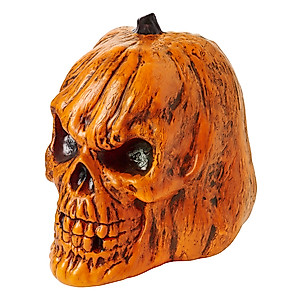 Spirit Halloween Pumpkin Skull | Horrifying Halloween Decoration | Perfect for Haunted Houses