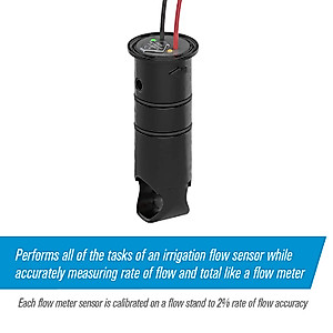 FLOMEC QS200-10, 1" Ultrasonic Flow Sensor for Turf Irrigation