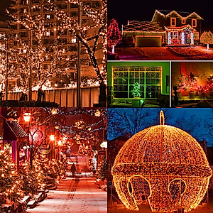 300 LED Halloween Lights, 98.5FT Halloween String Lights with 8 Lighting Modes, Waterproof & Connectable Mini Lights, Plug in for Indoor Outdoor Holiday Christmas Party Bedroom Decorations (Orange)
