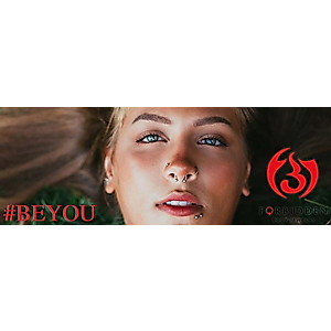 Forbidden Body Jewelry Horseshoe Septum Rings Internally Threaded Small Nose Hoop Surgical Steel 16G