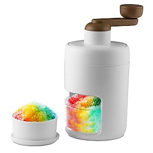 Ahosoutly Shaved Ice Machine, Snow Cone Machine, Slushie Machine with Stainless Steel Blades for Ice Cream, Snowcone,Cocktail Maker,Kakigori,Bingsu,Hand Ice Crusher Shaver For Kids & Adults