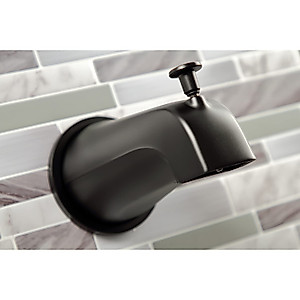 Kingston Brass KBX8140ZX Millennium Tub and Shower Faucet, Matte Black 7.31 x 8 x 72
