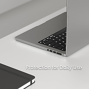 ProElife 7 Pcs Anti Dust Dirt Plug Cups Set for 2023-2021 MacBook Pro 14.2 inch 16.2 inch M3 M2 M1 Pro/Max (Model: A2779/A2442/A2780/A2485) Accessory Silicone Anti Dirt Protective Cover (Black)