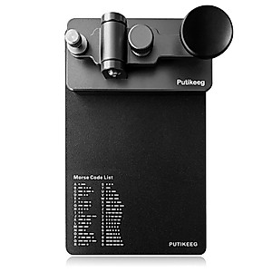 PUTIKEEG Morse Code Table Key morse code List Learning Shortwave Radio Black