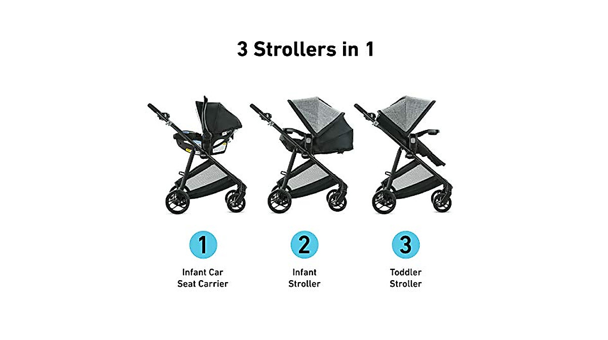 Graco Modes Element Travel System - Versatile 3-in-1 Baby Stroller