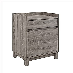 Linon Tracey Filing Cabinet, 22"W x 17.2"D x 27"H, Gray