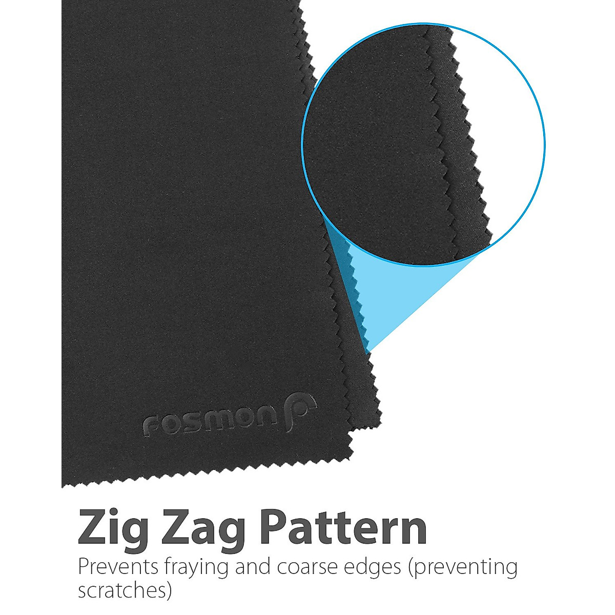 Fosmon Microfiber Cleaning Cloths (15 Pack), 6 x 7 inch Dust Rag Towels for Eyeglasses, LCD Screen, Digital Video Camera Lens, Laptop, HDTV, PC, Monitor Screen, Smartphones, Tablet, and More