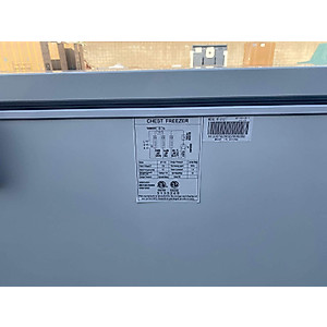 Commercial Freezer Chest freezer 7 Cuft 33" Width NSF Restaurant White Solid Flat Top w/Storage Baskets XF-215