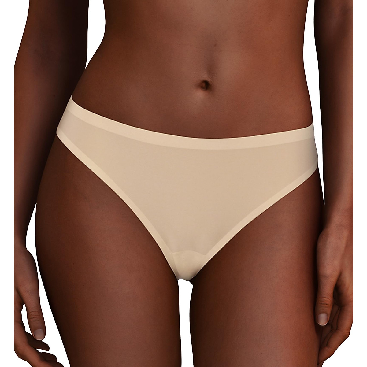 Chantelle Women's Soft Stretch One Size Seamless Thong, Ultra Nude