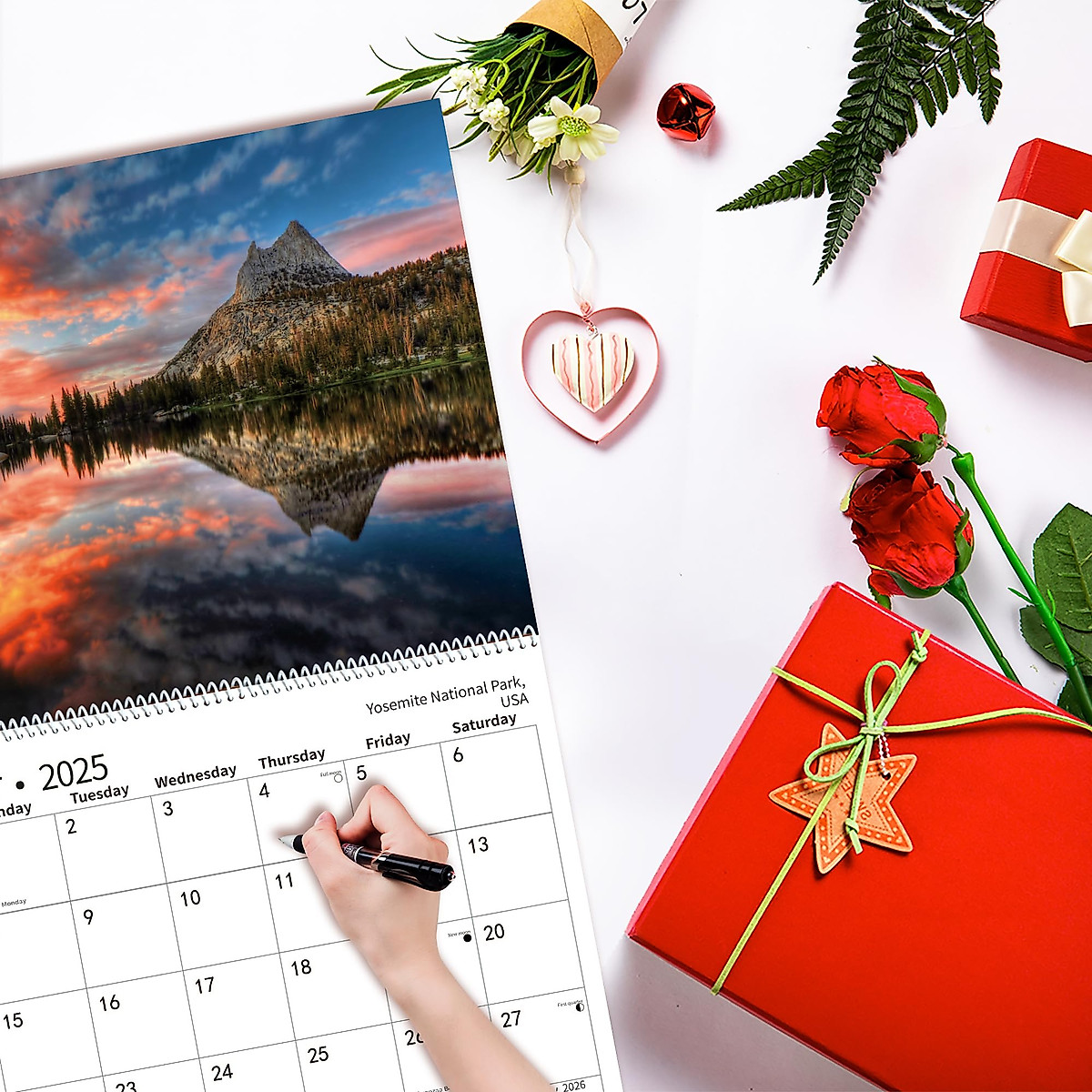 2023 Wall Calendar, 14 Monthly Wall Calendar PATHWAY Nov. 2022 - Dec. 2023, 12" x 24" Opened, Full Page Months Thick Paper for Gift Calendar Organizing Planning