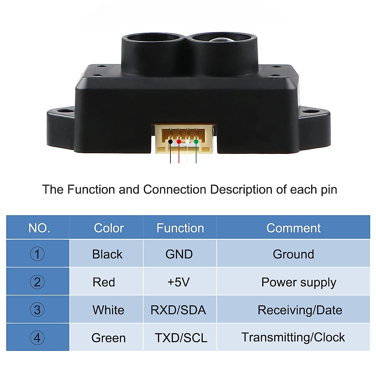 MakerFocus TFmini-s Micro Lidar Module 0.1-12M Lidar Range Finder Sensor Obstacle Avoidance Sensor Tiny Module Single Point UART I2C IO Compatible with Pixhawk Ar duino and Raspberry Pi