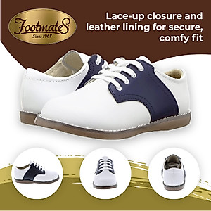 FootMates Unisex Cheer 3 (Infant/Toddler/Little Kid) White/Navy Oxford 11 Little Kid M/W