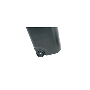 50 gal Roughneck Wheeled Plastic Garage Trash Can, Black