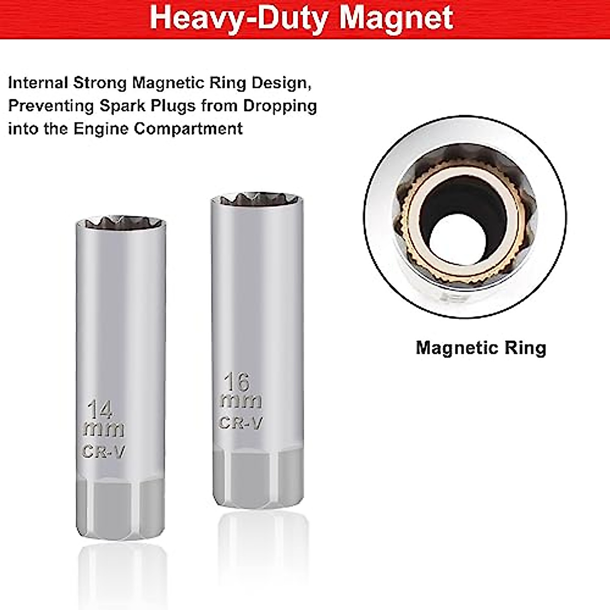 ATsafepro 3/8 Inch High Precision Torque Wrench, Red and Black, Chrome Vanadium Steel