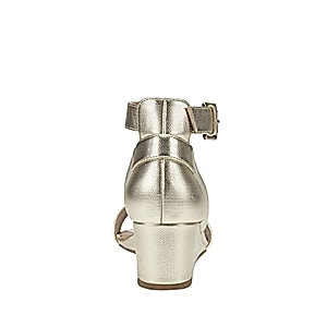 Aerosoles Women's Wedge Sandal, Gold Metallic