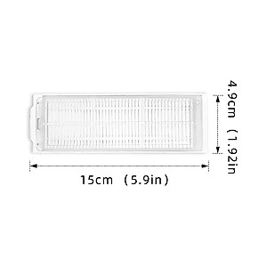 LVTENGAI Replacement Parts Compatible with WYZE Robot Vacuum Cleaner WVCR200S Accessories, 2 Main Brushes, 4 Hepa Filters, 6 Side Brushes Attachment Spare Pack