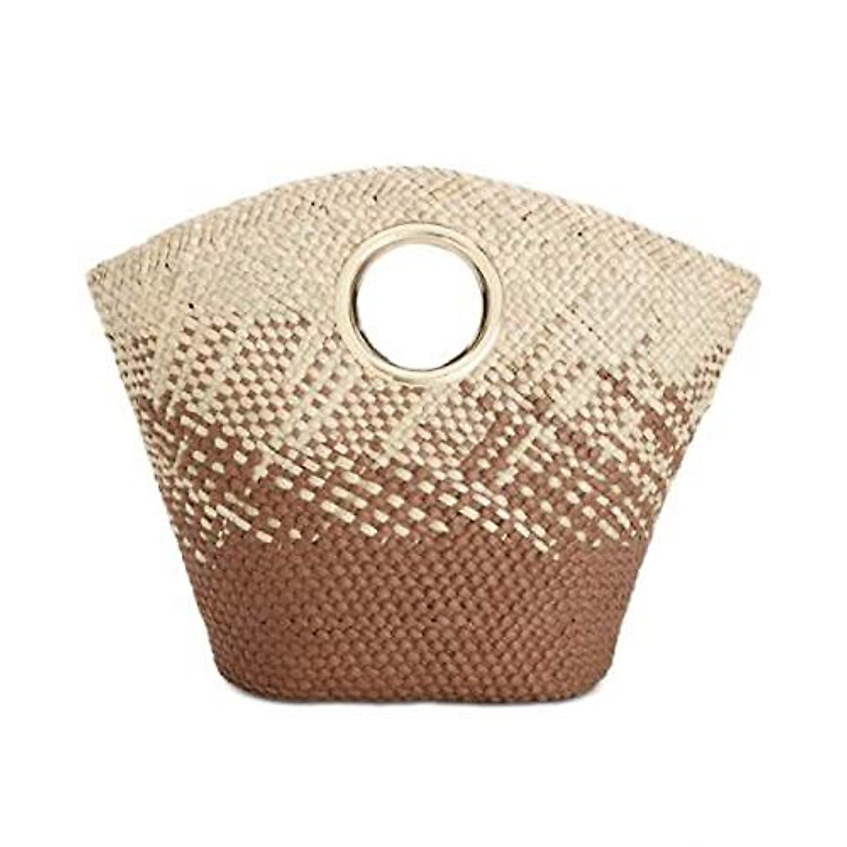INC Straw Open Handle Tote