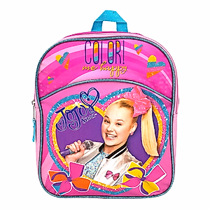 RALME Nickelodeon JoJo Siwa Mini Backpack for Girls & Toddlers - 12 Inch - Pink, Purple, Blue