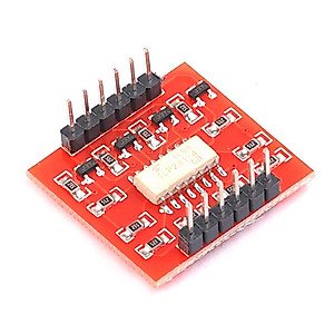 HiLetgo 3pcs TLP281 Optocoupler Isolation Board Optical Coupler Isolation Module 4 Channel Optical Coupler Isolation Module High/Low Level Expansion Board