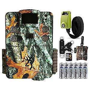 Browning Trail Cameras Browning Strike Force HD Pro-X Camera with 32 GB SD Card, Batteries, Card Reader, Reinforced Strap, and Spudz Microfiber Cloth Screen Cleaner