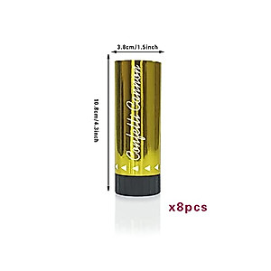 Confetti Poppers Cannons for Wedding Birthday Graduation Baby Shower Anniversary Christmas New Year's Kids Fun Party Supplies Decorations and Favors (Gold)