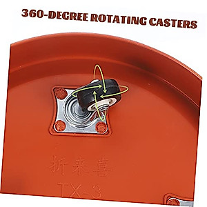 Abaodam Rolling Flower Pot Tray Serving Tray Round Carts with Wheels Heavy Duty Planters for Indoor Plants Flower Pot Saucer Plastic Pot Saucer Flower Pot Trolley Plants Caddy on Wheels Pp