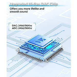 Warrky USB C to 3.5mm Audio Headphone Adapter【Flawless 24bit Hi-Res Sound Quality】 Type-C to Headphone Jack Compatible with Samsung Galaxy S22/S21/S20 Plus, Pixel 6/5/4, iPad Pro, Motorola-Black