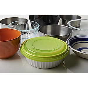 LidLover 5"-7" and 7"-9" Silicone Lid, Green - Set of 2