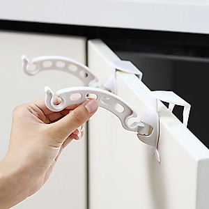 gugululu Foldable Trash Bag Holder for Kitchen Cabinets Doors and Cupboards,Under Sink Bag Holder,Portable Trash Bag Holder Kitchen Trash Bin Garbage Bags White