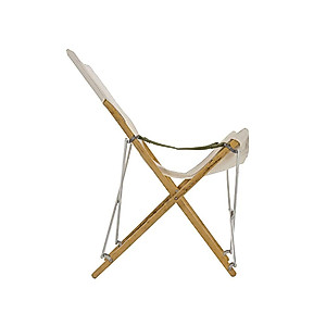 Snow Peak Take! Bamboo Chair Long, Sturdy Washable Canvas, Laminated Bamboo and Aluminum Framework, LV-086