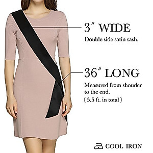 Dirty Thirty Satin Sash - 30th Birthday Sash 30th Birthday Gift Idea for Women Fun Party Sash Birthday Party Favors, Supplies and Decorations (Black)