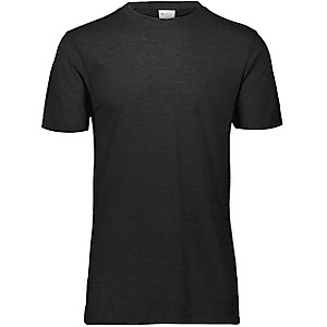 Augusta Sportswear mens Tri-blend T-shirt Short Sleeve, Black Heather, 4X-Large US