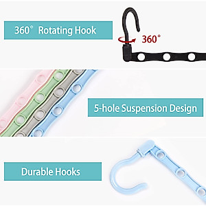 Closet Organizers and Storage 15 Pack Sturdy Space Saving Hangers for Clothes Dorm Room Essentials Smart Two Uses Hanging Closet Organization Hanger