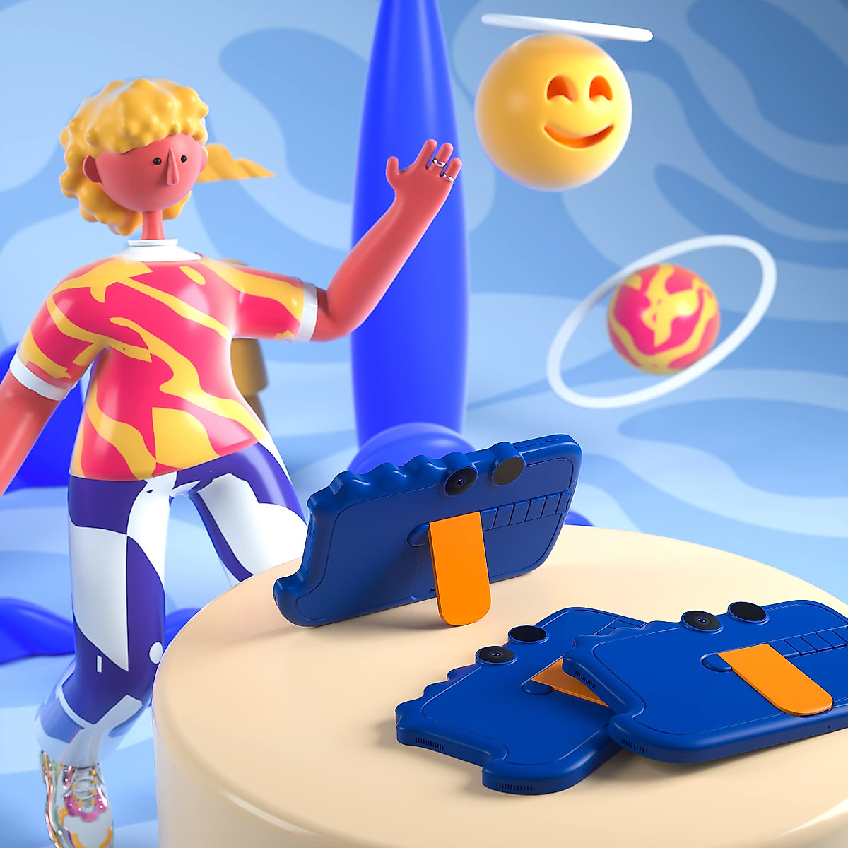 ATOZEE Kids Tablet, Toddler Tablet, 7" Tableta for Boys Girls, 32GB Android 11 Tablet, 2GB RAM WiFi Dual Camera IPS Safety Eye Protection Screen, Parental Control APP, Latest Model Kid Tablets