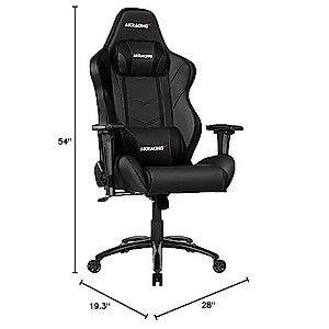 AKRacing AK-LXPLUS-BK Gaming Chair, Black