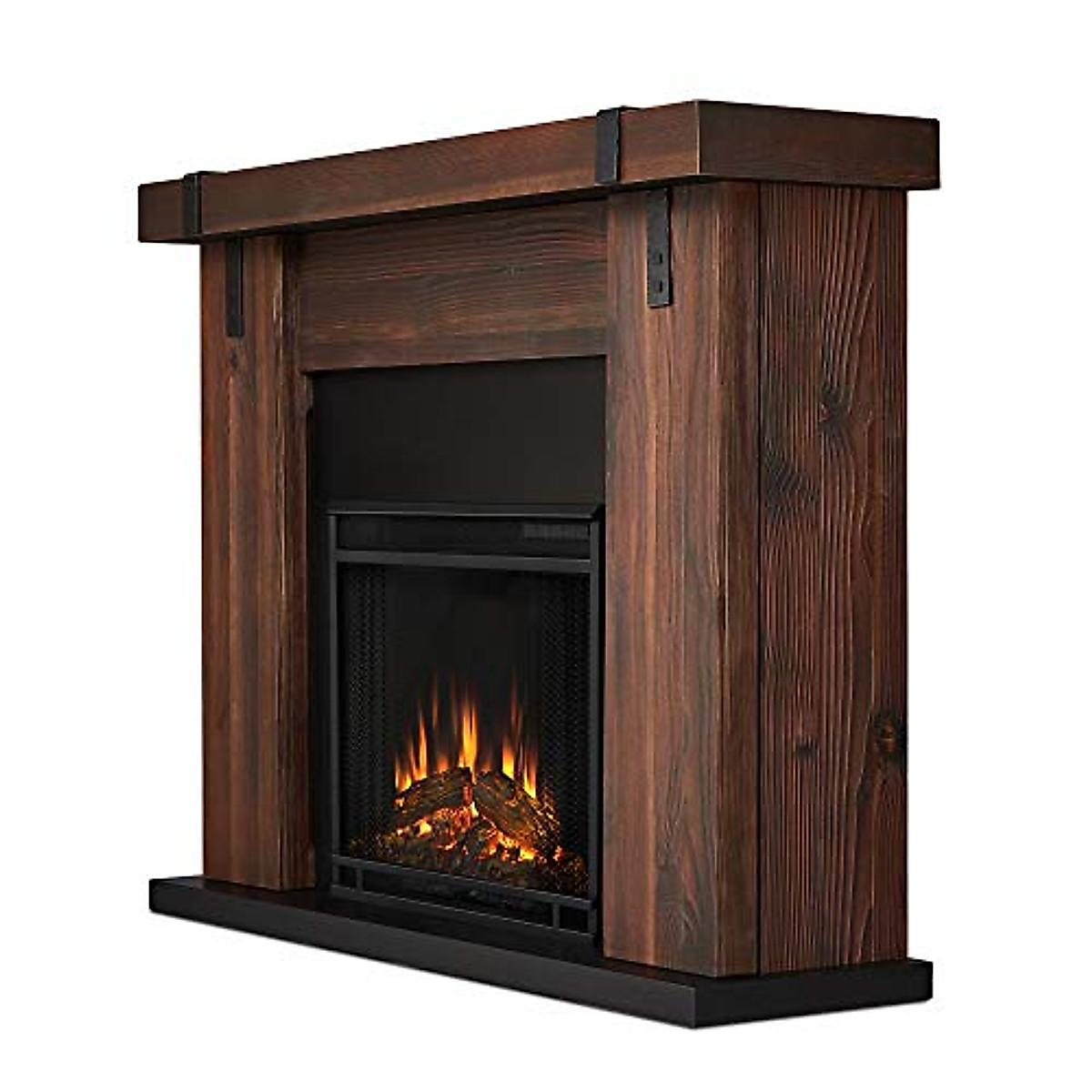 Aspen 49" Electric Fireplace in Chestnut Barnwood by Real Flame